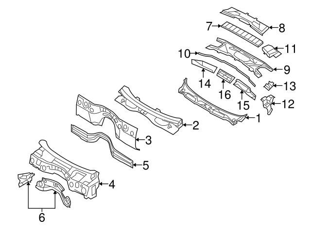 Genuine BMW 51489126250 Engine Compartment Insulation - BMW