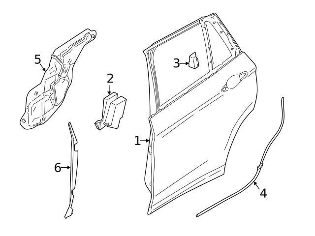 Genuine BMW 51489481294 Sound Absorber; Right - BMW