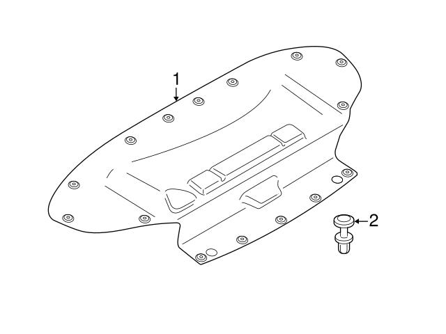 Genuine BMW 51497191259 Trunk Lid Trim - BMW