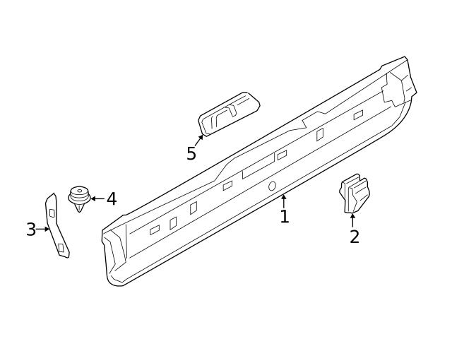 Genuine BMW 51499478905 Tailgate Striker Plate - BMW