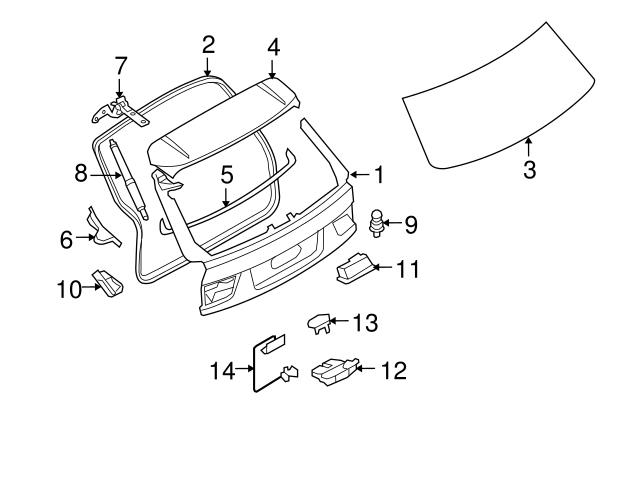 Genuine BMW 51627273446 Power Rear Spoiler Switch - BMW | 51627177604