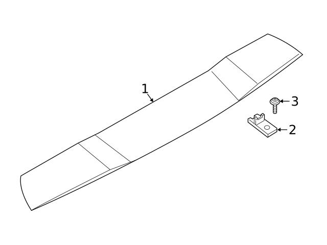 Genuine BMW 51628738201 Power Rear Spoiler Switch - BMW