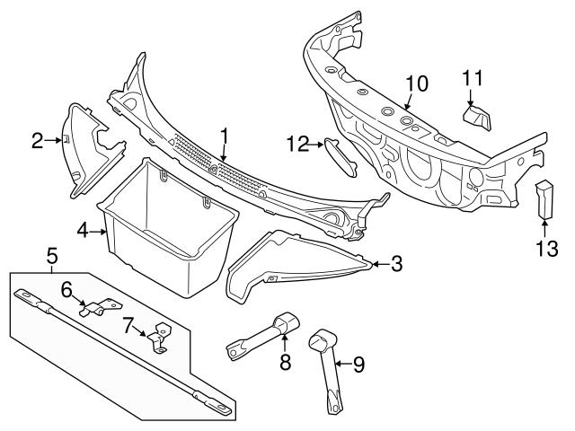 Genuine BMW 51647360388 Trunk Floor Storage Box - BMW