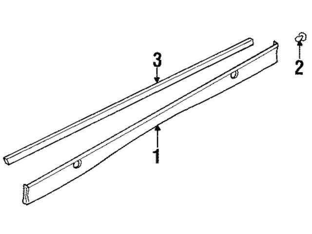 Genuine BMW 51712234044 Rocker Panel Molding Seal - BMW