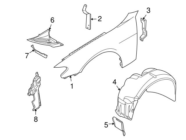 Genuine BMW 51717011216 Brake Air Duct; Right - BMW