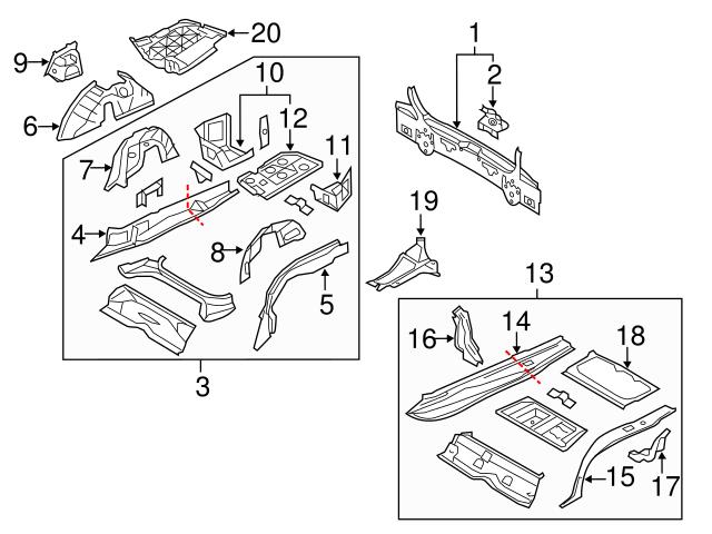 Genuine BMW 51717070141 Bumper Cover Heate Shield - BMW | 51757181652