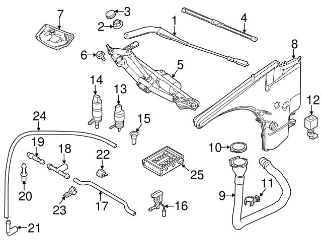 Genuine BMW 51717123448 Windshield Wiper Motor Cover - BMW