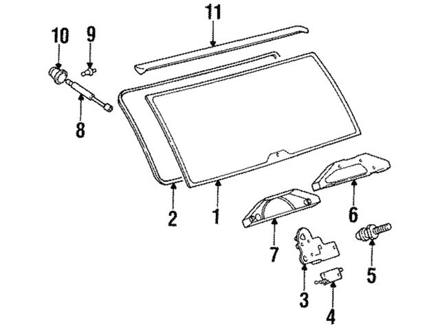 Genuine BMW 51718120506 Power Rear Spoiler Switch - BMW