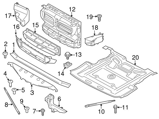 Genuine BMW 51747200764 Brake Air Duct; Right - BMW