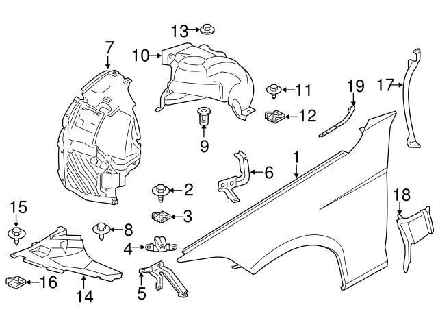 Genuine BMW 51747294821 Brake Air Duct; Left - BMW