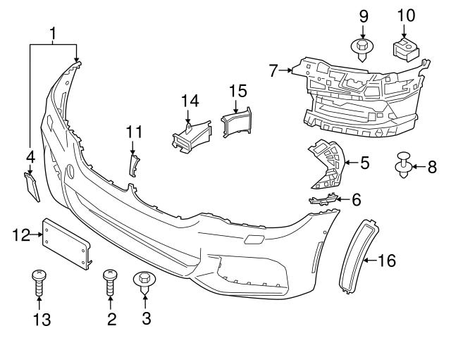 Genuine BMW 51747383852 Brake Air Duct; Front Right - BMW