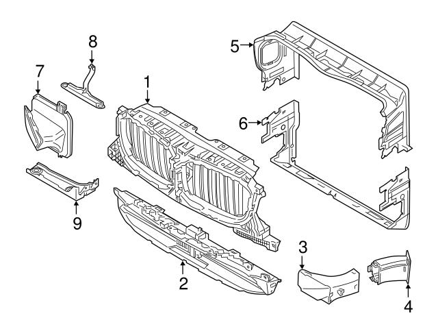 Genuine BMW 51747400004 Brake Air Duct; Right Front, Front Right ...