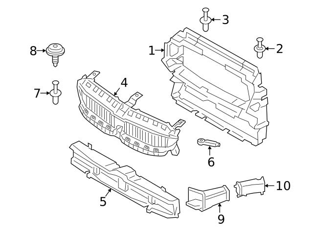 Genuine BMW 51747422277 Brake Air Duct; Front Left - BMW