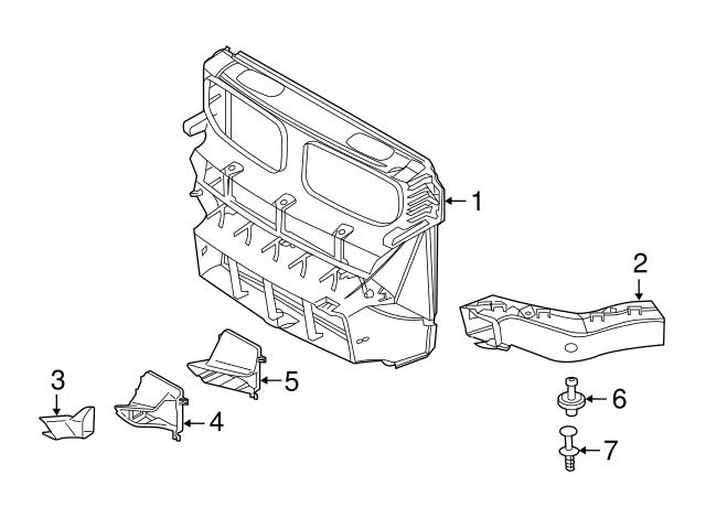 Genuine BMW 51748055211 Engine Oil Cooler Air Duct - BMW