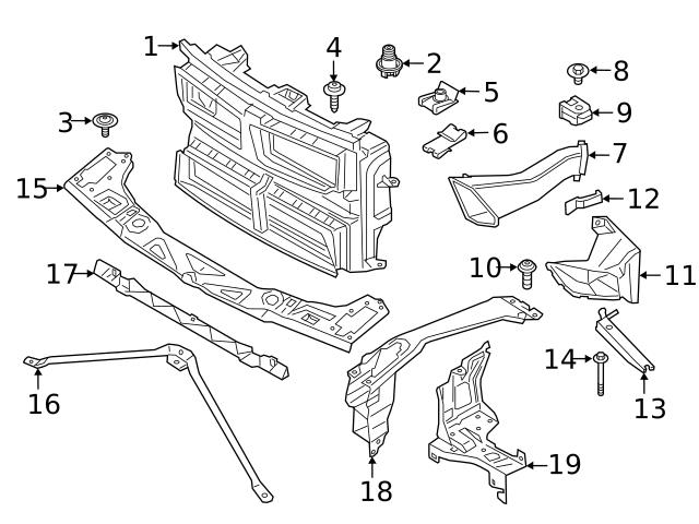 Genuine BMW 51748070779 Radiator Support Air Duct - BMW