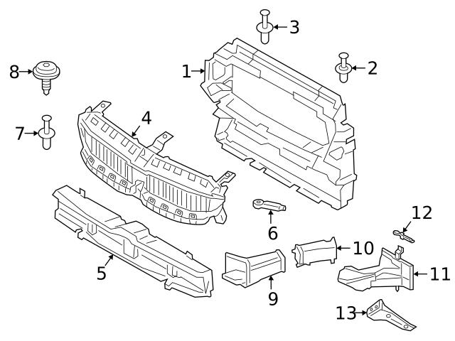 Genuine BMW 51748071400 Brake Air Duct; Right - BMW
