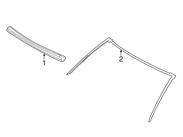Genuine BMW 51767279772 Windshield Frame Weatherstrip Seal - BMW