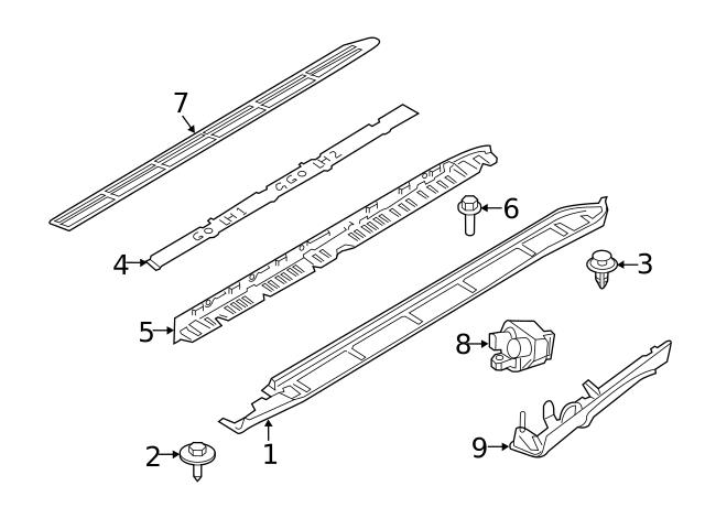 Genuine BMW 51777468102 Running Board Step Pad; Right - BMW