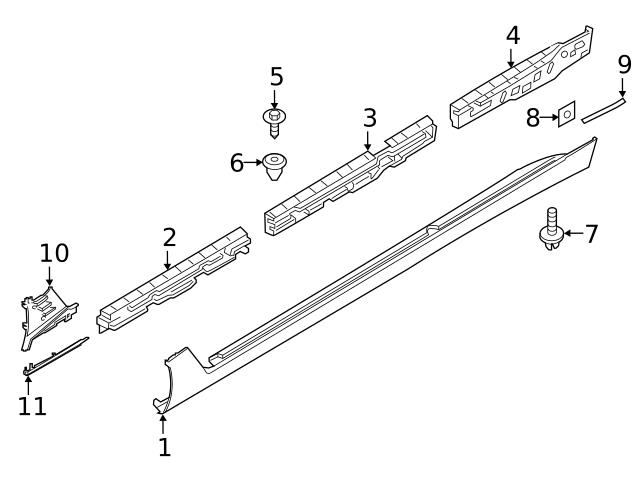 Genuine BMW 51778068578 Brake Air Duct; Right - BMW