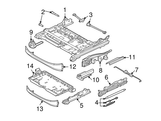 Genuine BMW 52107015596 Seat Track Cover; Front Right - BMW