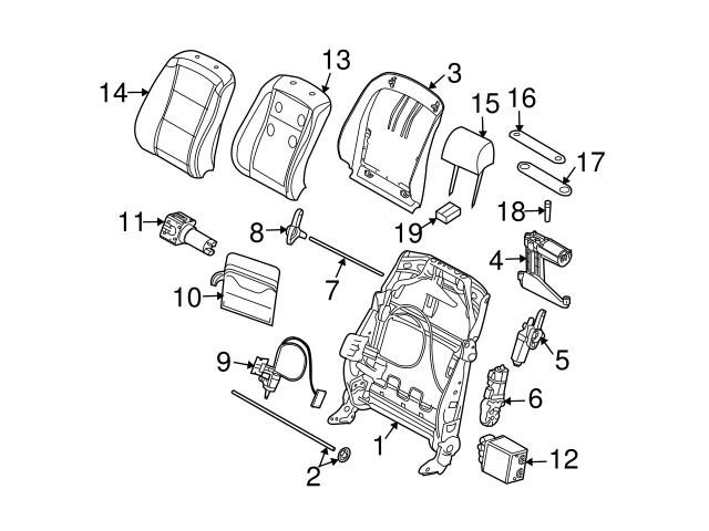 Genuine BMW 52107110594 Headrest Cover; Left, Right - BMW