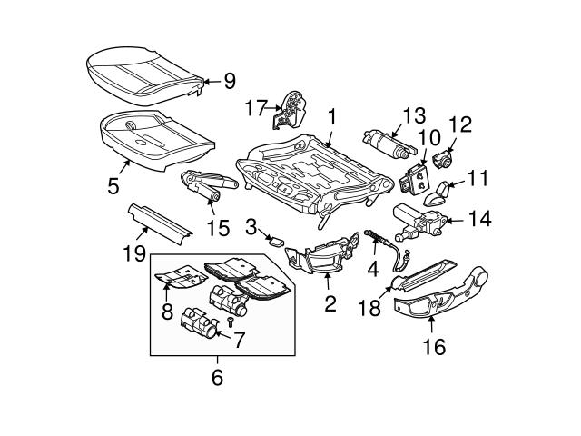 Genuine BMW 52107111148 Seat Back Recliner Adjustment Mechanism Cover ...