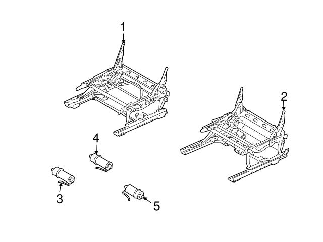Genuine BMW 52107112654 Seat Motor; Left - BMW
