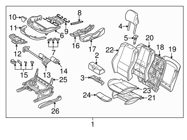 Genuine BMW 52107112678 Seat Motor; Left - BMW
