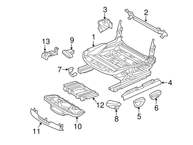 Genuine BMW 52107140863 Seat Trim Panel; Left, Right - BMW