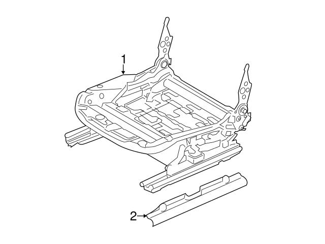 Genuine BMW 52107240115 Seat Adjuster; Left - BMW