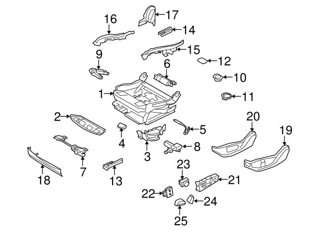 Genuine BMW 52107302205 Seat Track Cover; Rear Left - BMW | 52107165391