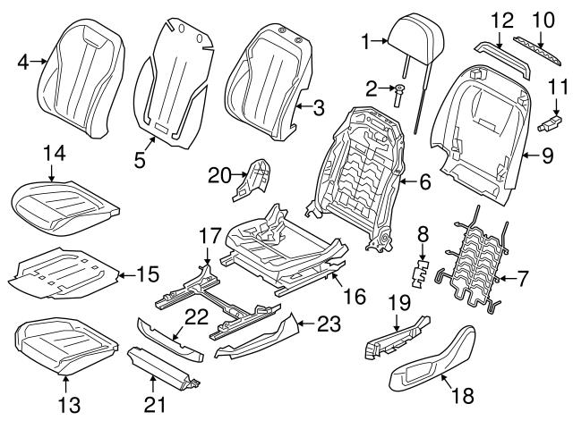 Genuine BMW 52107317458 Seat Frame Trim Panel - BMW