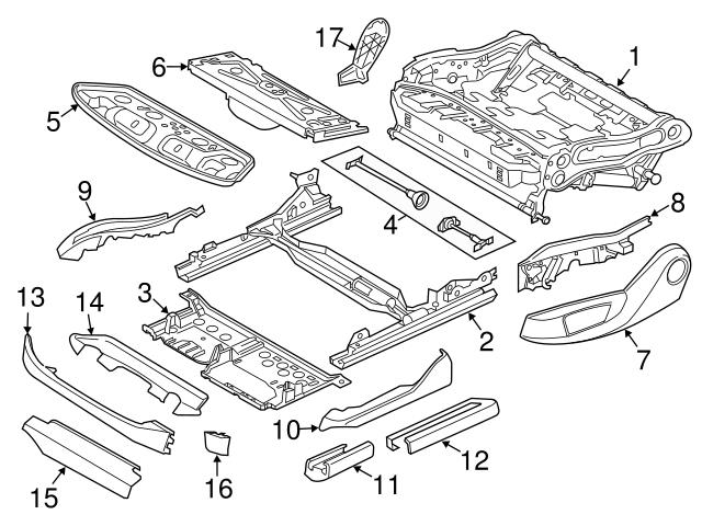 Genuine BMW 52107340335 Seat Track Cover; Front Left - BMW | 52107319009