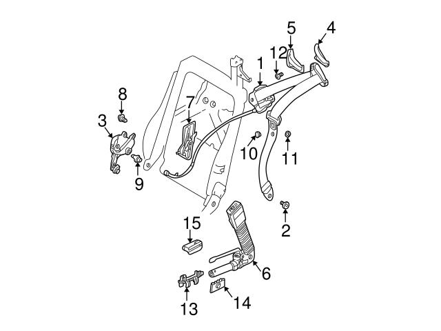 Genuine BMW 52108267426 Seat Belt Anchor Plate Cover - BMW | 52108267428