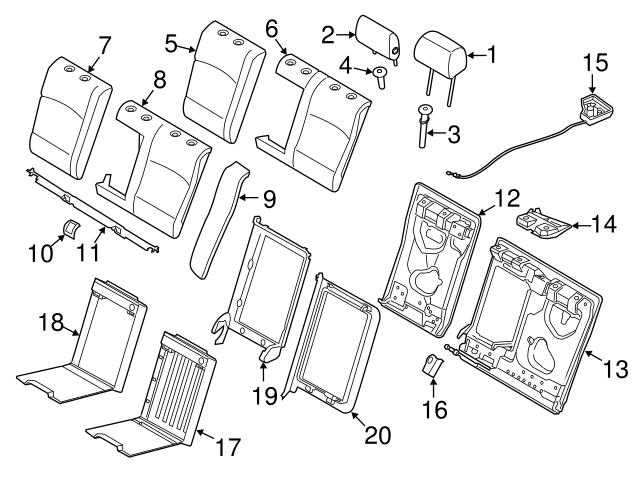 Genuine BMW 52207112863 Folding Seat Latch - BMW