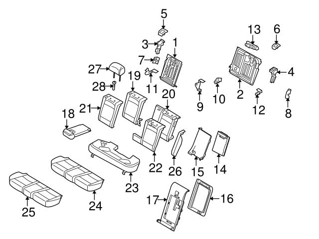 Genuine BMW 52209149323 Seat Hinge; Right Inner - BMW