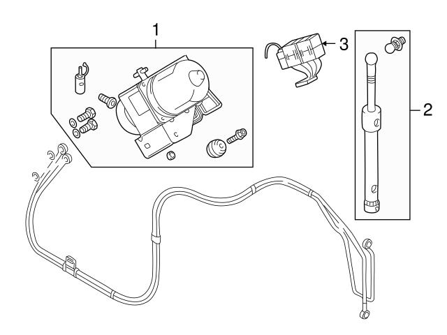 Genuine BMW 54348410307 Convertible Top Strut - BMW