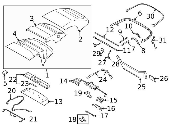 Genuine BMW 54349481141 Radiator Support Air Deflector - BMW