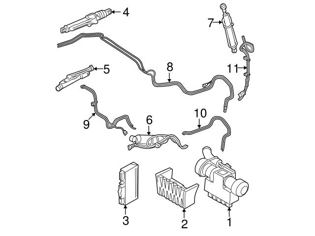Genuine BMW 54377183330 Convertible Top Hydraulic Line; Right Front ...
