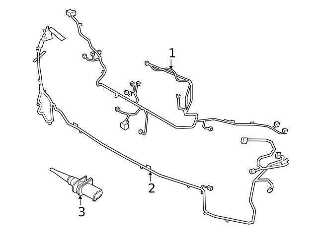 Genuine BMW 61128736625 Parking Aid System Wiring Harness - BMW ...