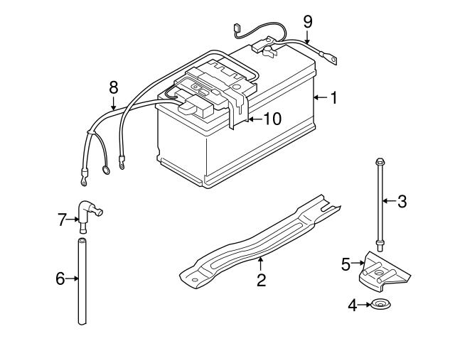 Genuine BMW 61129255046 Battery Cable - BMW | 61129143380