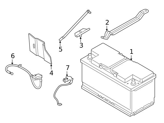 Genuine BMW 61129350065 Positive Battery Junction Block Cable - BMW