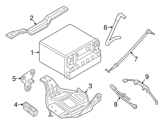 Genuine BMW 61129391187 Positive Battery Junction Block Cable - BMW