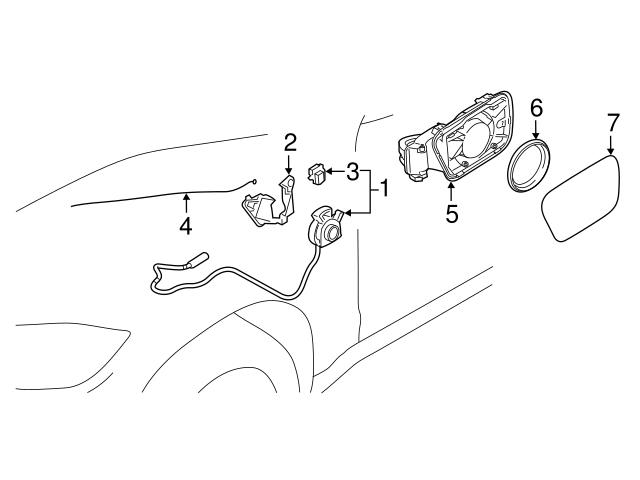Genuine BMW 61139336600 Hybrid Charging Port Door Latch - BMW