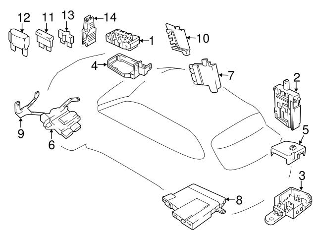 Genuine BMW 61146826201 Fuse Box; Rear - BMW | 61149285508
