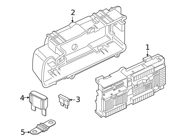 Genuine BMW 61148713127 Fuse Box - BMW
