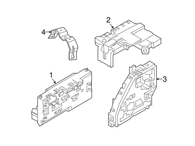 Genuine BMW 61149234423 Fuse and Relay Center; Lower - BMW