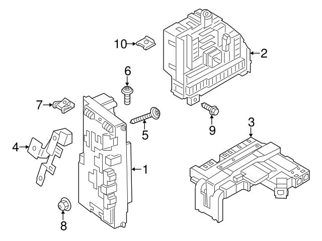 Genuine BMW 61149343259 Fuse Box; Rear Left - BMW | 61149206140
