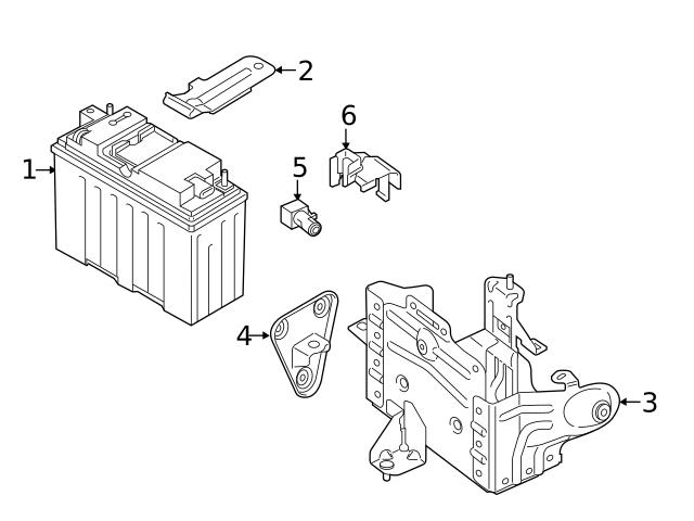 Genuine BMW 61216832931 Battery Tray - BMW