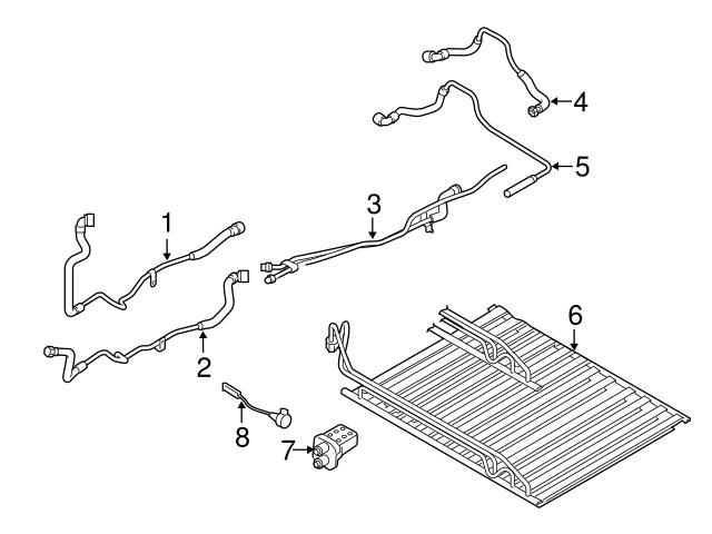 Genuine BMW 61278616813 Drive Motor Inverter Coolant Line - BMW